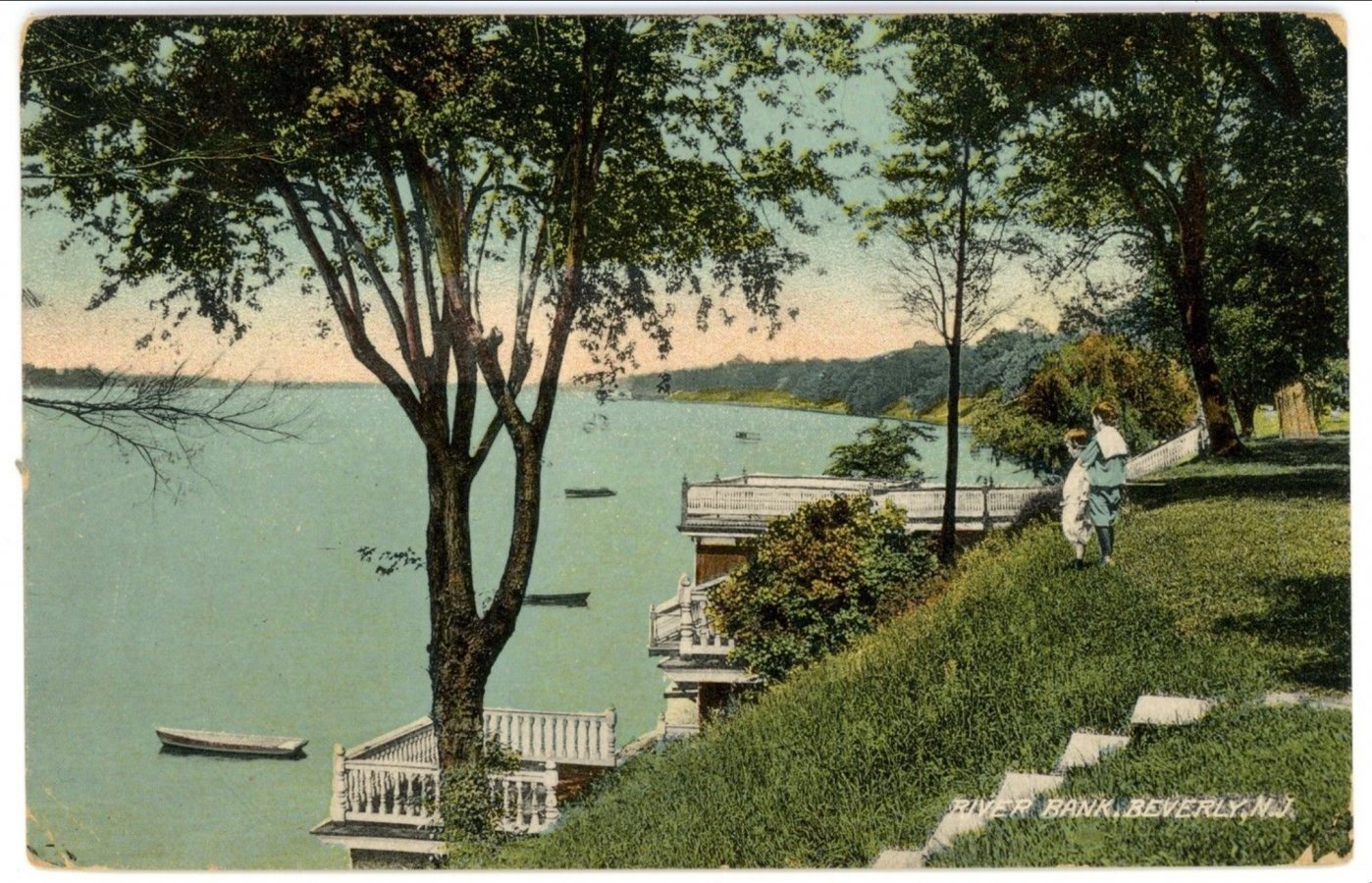 Beverly - Boathouse on the Delaware River - c 1910 - b | Beverly | Old ...