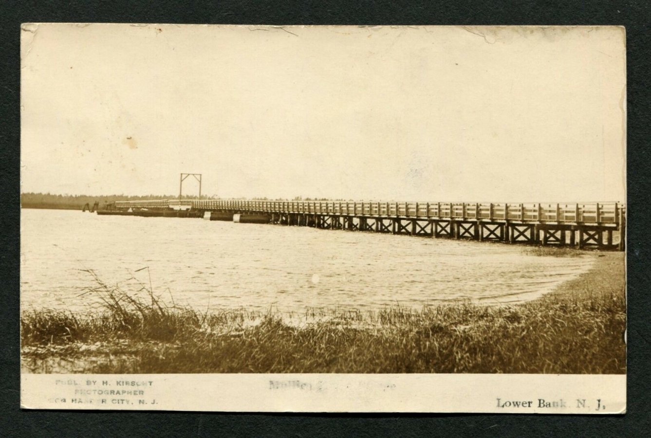 Lower Bank - Lower Bank Bridge over the Mullica River - c 1910 | Lower ...